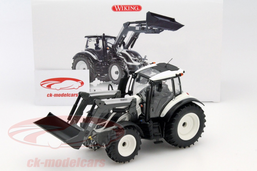 Wiking 1:32 Valtra T174 tractor with front loaders black 7815 model car ...