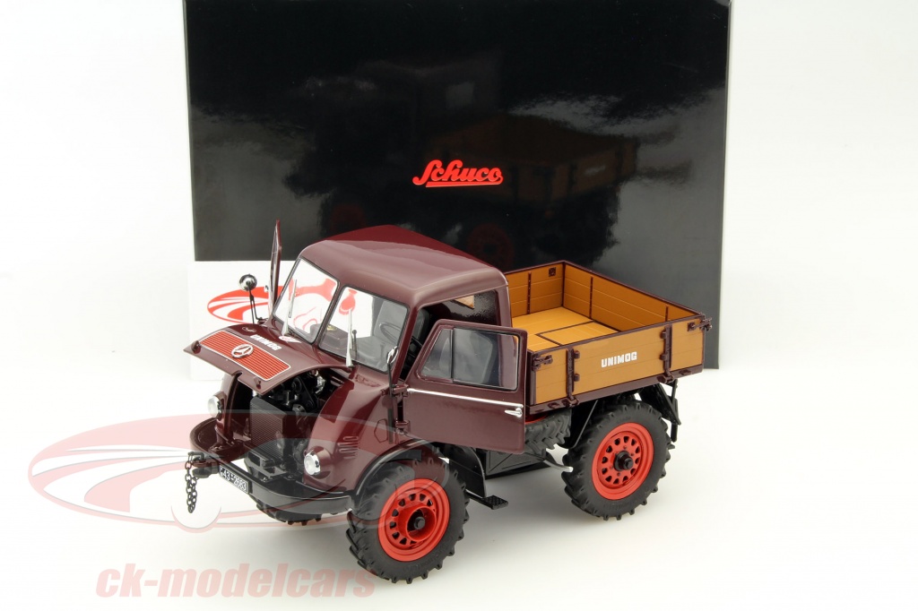 Schuco 1:18 Mercedes-Benz Unimog 401 with Westfalia cabin red 450014300 model car 450014300 ...