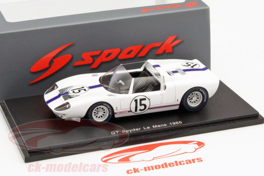 Spark 1:43 Ford GT40 Spyder #15 24h LeMans 1965 Trintignant, Ligier ...
