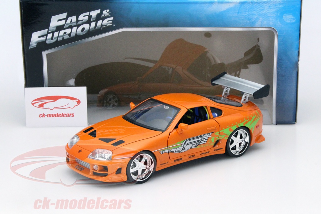 Jadatoys 1:18 Fast and Furious Toyota Supra orange 97505 model car ...