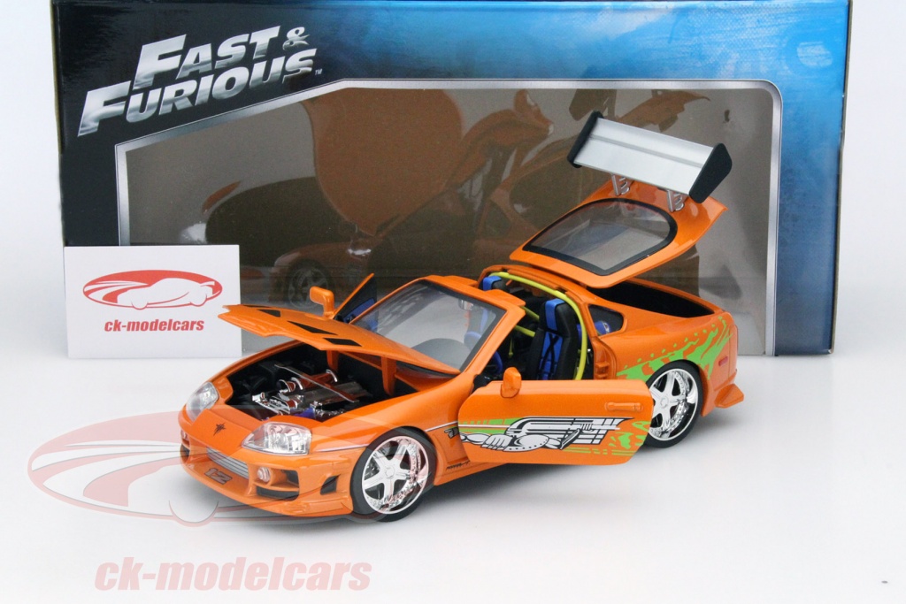 Jadatoys 1:18 Fast and Furious Toyota Supra orange 97505 model car ...