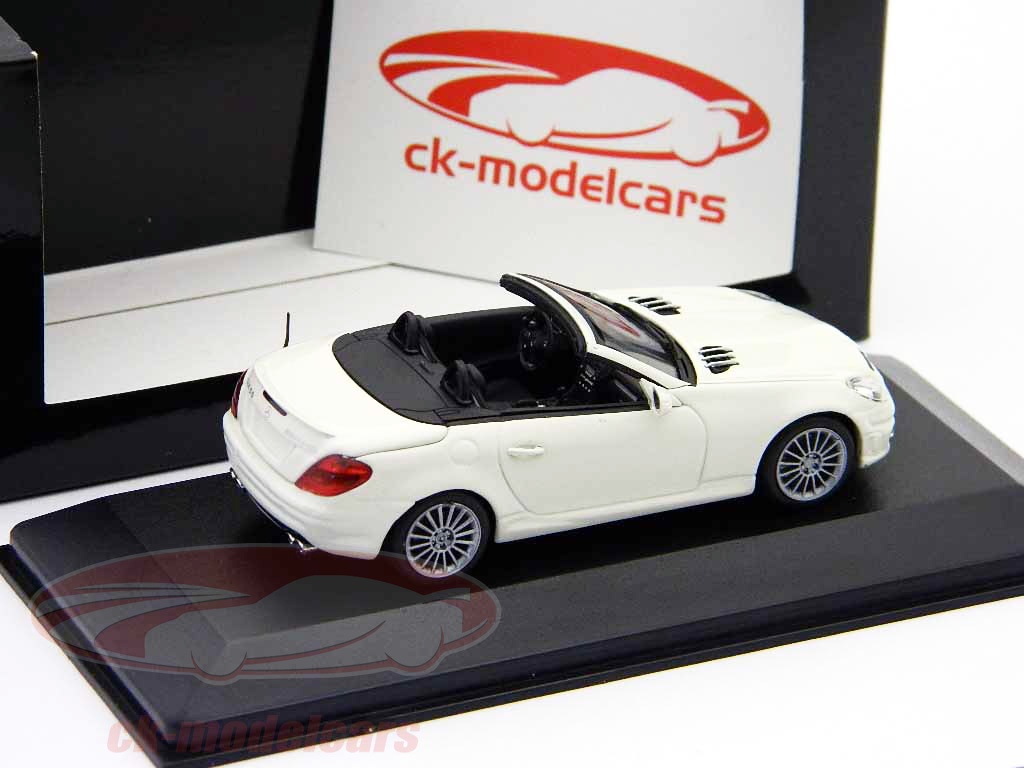 Minichamps 1:43 Mercedes-Benz SLK55 AMG (R171) calcitweiß / white ...