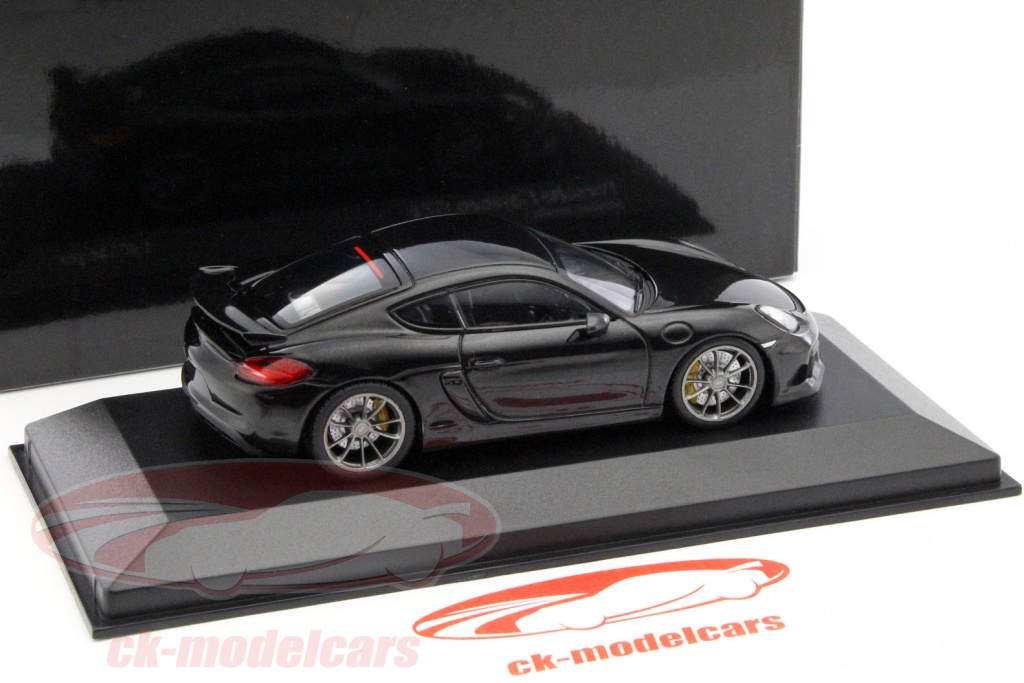 Minichamps 1:43 Porsche Cayman GT4 year 2016 black metallic 410066121 ...