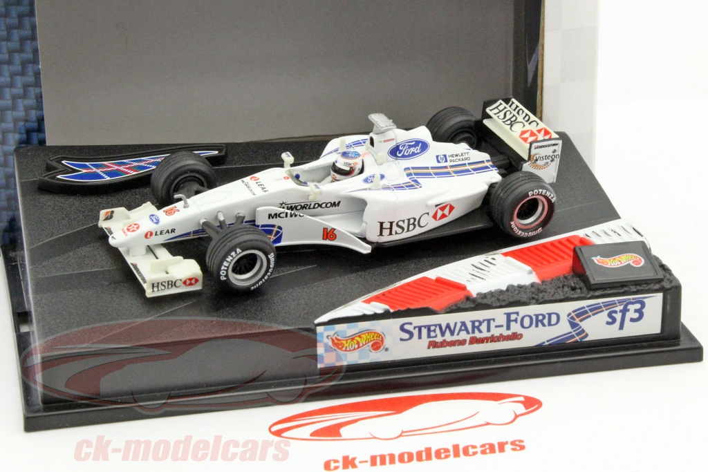 HotWheels 1:43 Rubens Barrichello Stewart SF3 #16 formule 1 1999 24527 ...