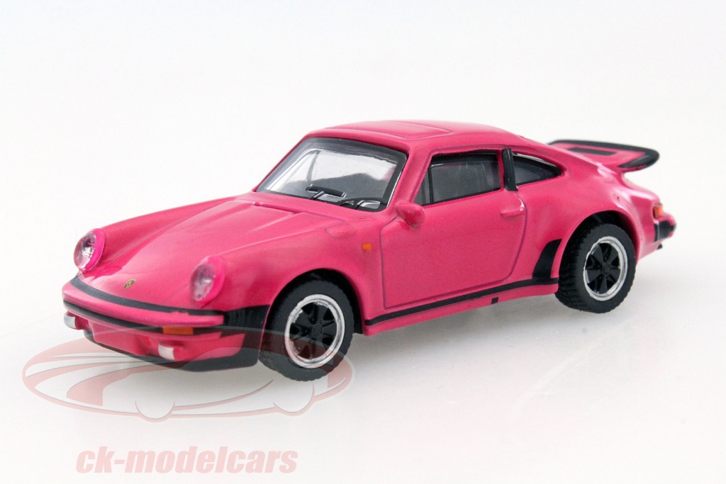 Schuco 1:64 Porsche 911 (930) Turbo rose 452014500 modèle voiture ...