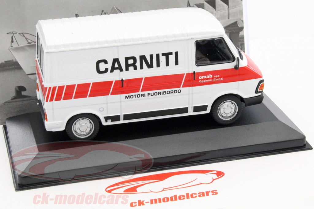 Altaya 1:43 Fiat 242 Carniti year 1978 white / red CK35496 model car ...