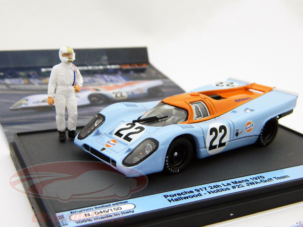 Brumm 1:43 Porsche 917 K #22 Gulf Hailwood, Hobbs 24h LeMans 1970 CK999448 model car CK999448