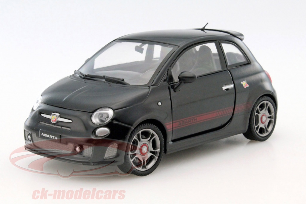 MotorMax 1:24 Fiat Abarth 500 schwarz 73380bk Modellauto 73380bk ...