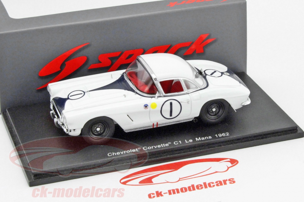 Spark 1:43 Chevrolet Corvette C1 #1 24h LeMans 1962 Settember, Turner ...