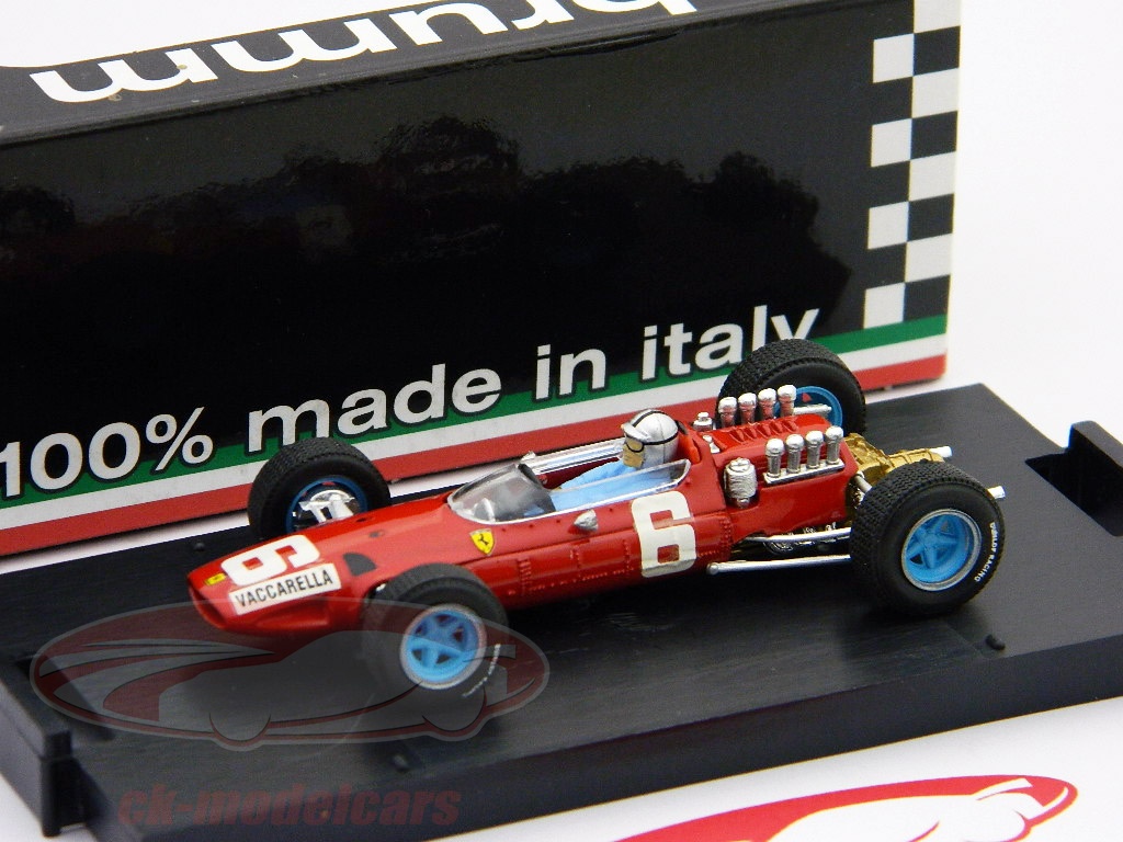 Brumm 1:43 N. Vaccarella Ferrari 158 #6 GP Italien formula one 1965 R296-CH model car R296-CH ...