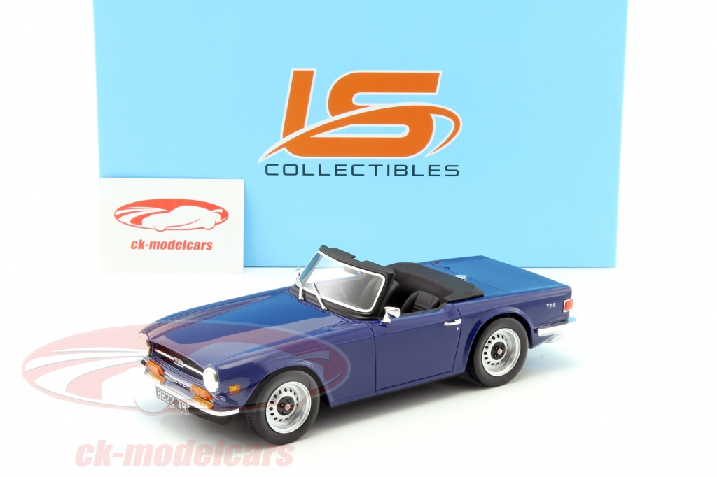LS Collectibles 1:18 Triumph TR6 dark blue LS002B model car LS002B