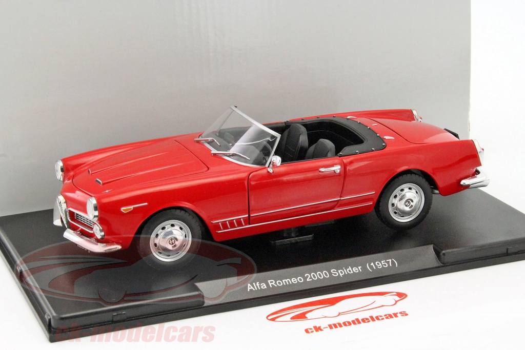 Leo Models 1:24 Alfa Romeo 2000 Spider year 1957 red CK35719 model car ...