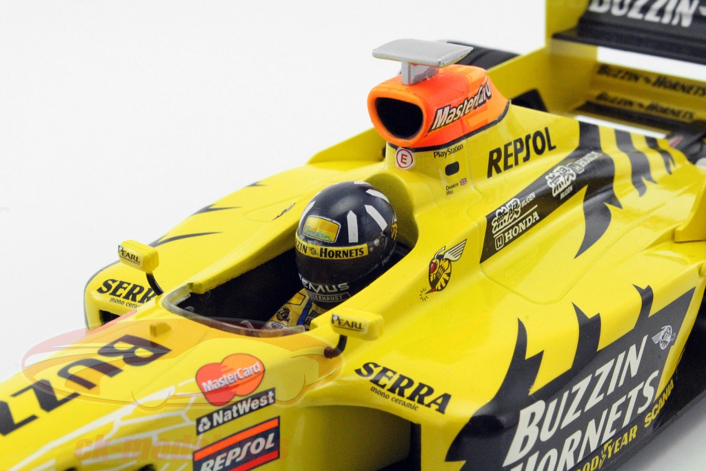 Minichamps 1:18 Damon Hill Jordan 198 #9 formula 1 1998 180980009 model ...