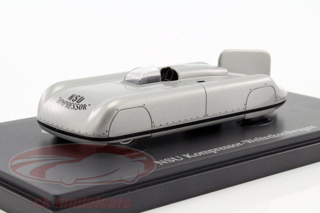 AutoCult 1:43 NSU Kompressor World record car year 1951 silver 07006 ...