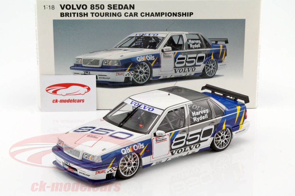 AUTOart 1:18 Volvo 850 Sedan BTCC 1995 Presentation Car Rydell, Harvey ...