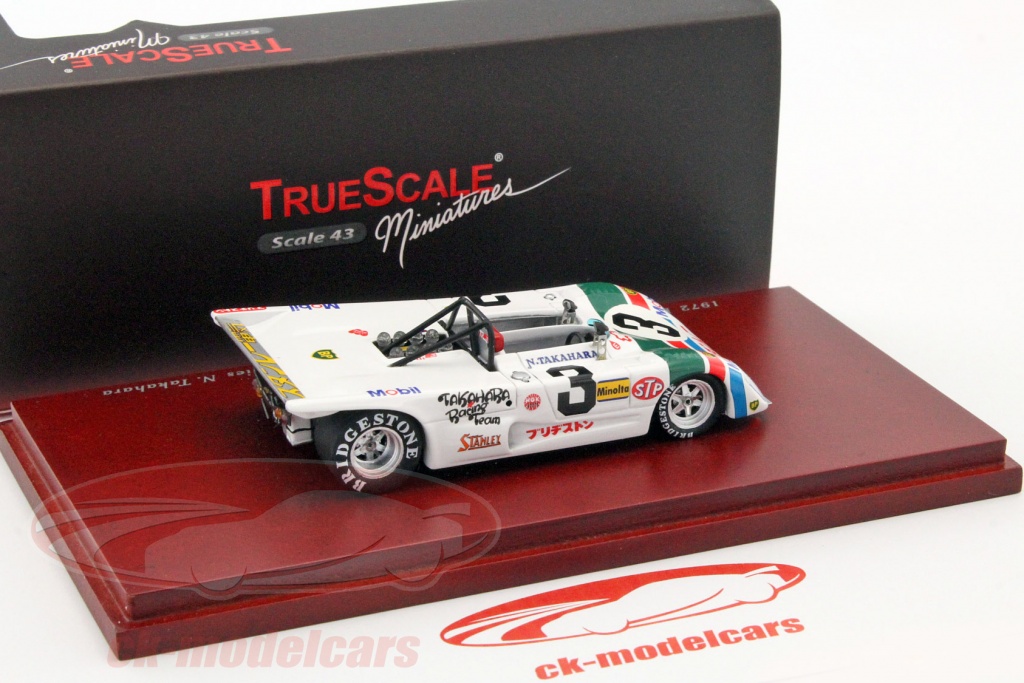True Scale 1:43 N. Takahara Lola T280 N° 3 HU3 Fuji Grand Champion Series 1972 TSM114340 modèle ...