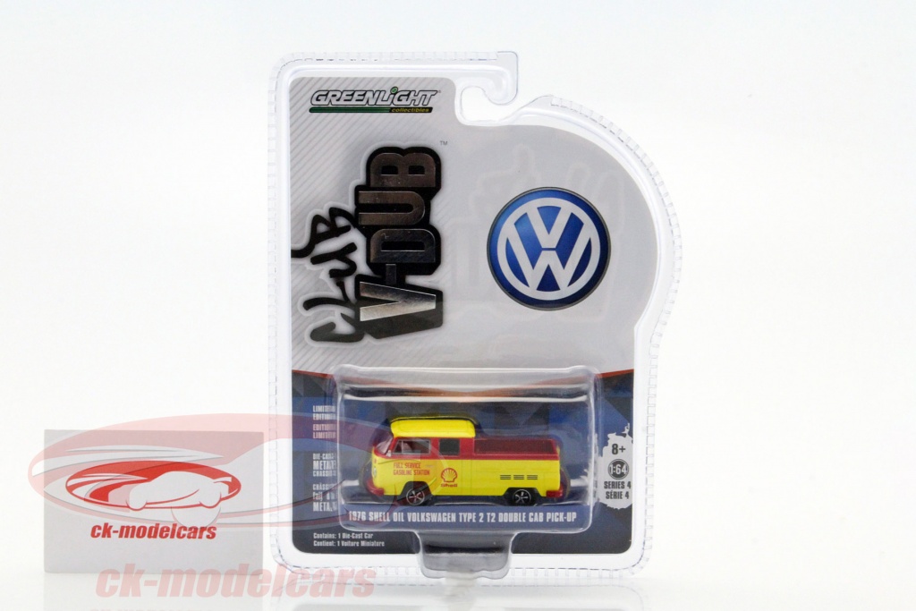 Greenlight 1:64 Volkswagen VW Type 2 Shell Pick Up year 1976 yellow ...