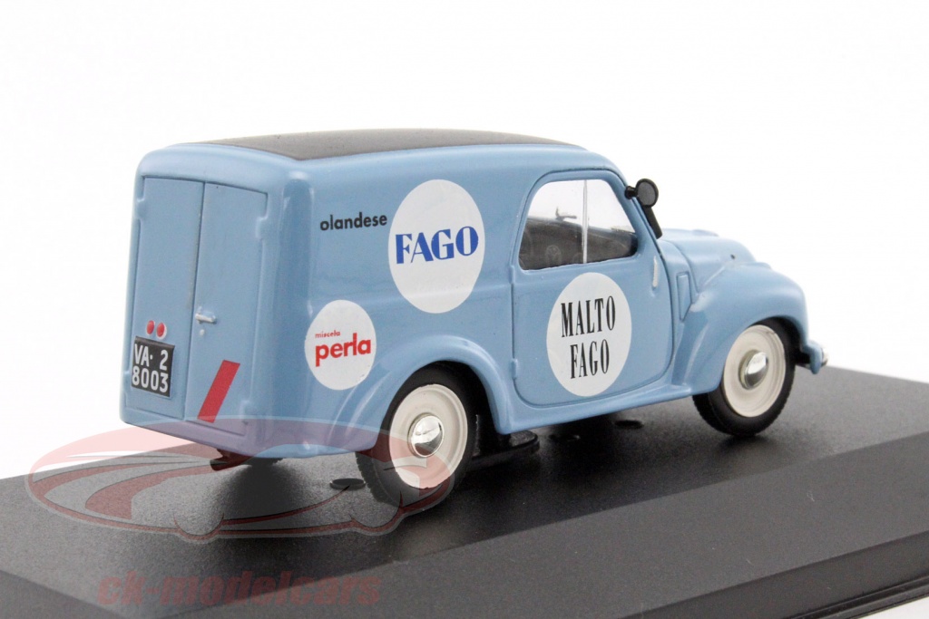 Altaya 1:43 Fiat 500C Furgoncino Fago year 1950 light blue CK36427 ...