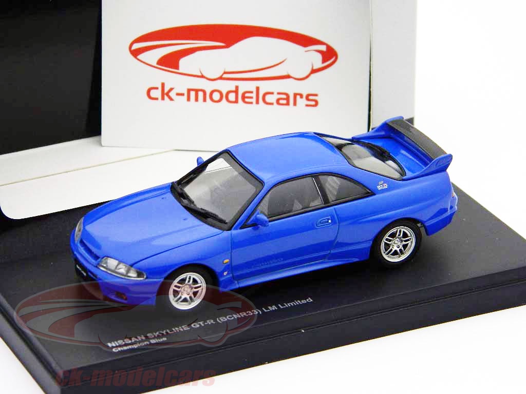 Kyosho 1:43 Nissan Skyline GT-R (BNR32) LM Limited champion blue 03342BL model car 03342BL ...