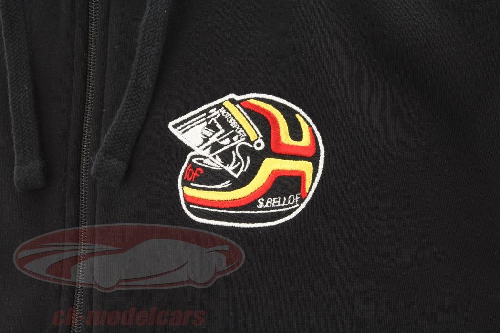 Stefan Bellof Sweat jacket helmet Classic Line black / red / yellow BS ...