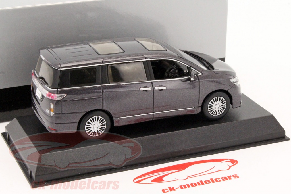 Kyosho 1:43 Nissan Elgrand Highway Star Baujahr 2014 grau metallic 03881MGR Modellauto 03881MGR ...