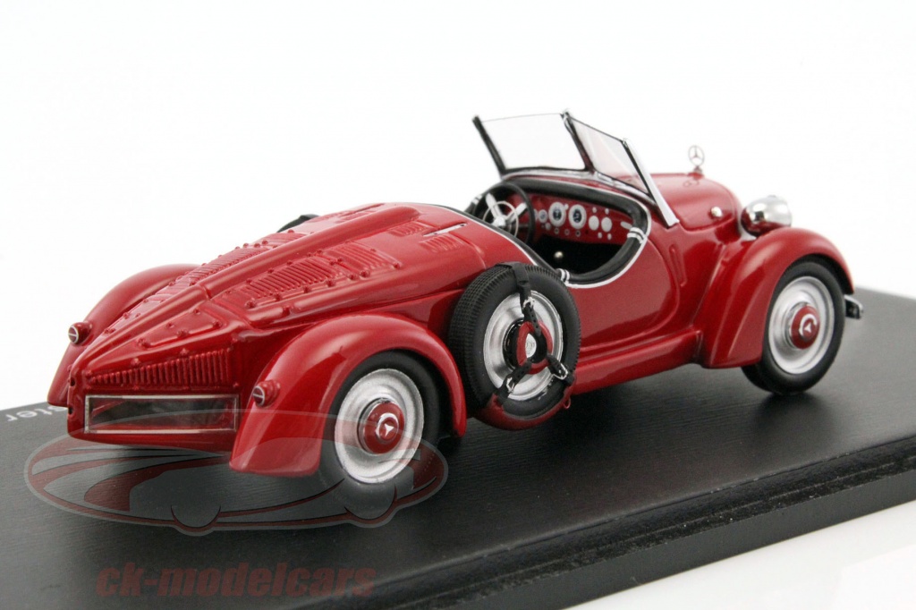 Spark 1:43 Mercedes-Benz 150 Sportroadster Passenger rot B6 604 0590 ...