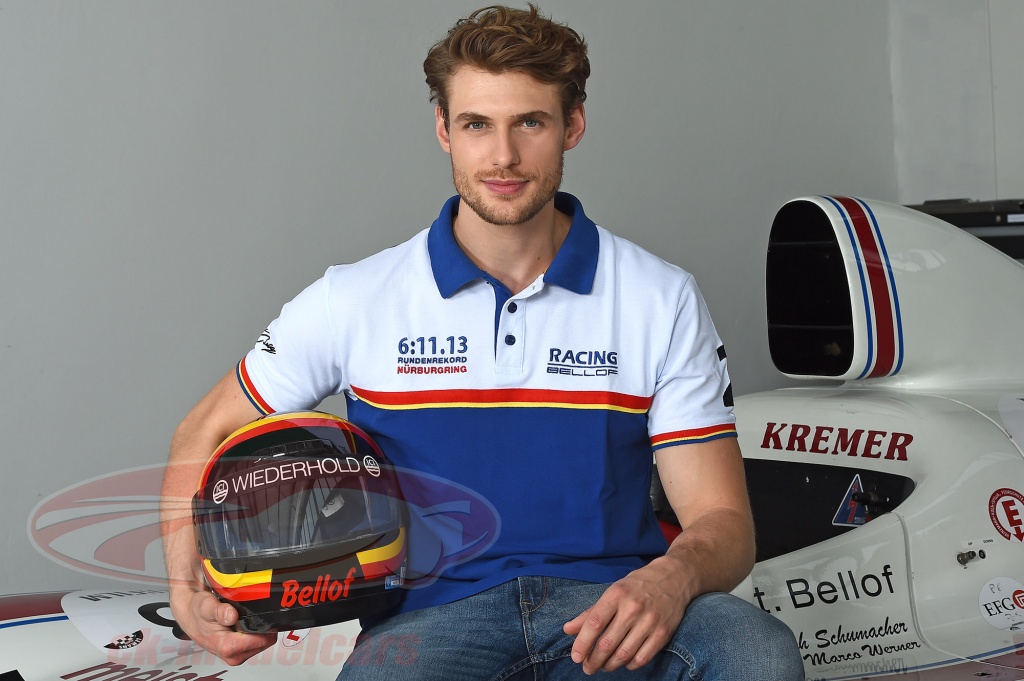 Stefan Bellof Polo Shirt record lap 6:11.13 min blue / white BS-17-502 ...