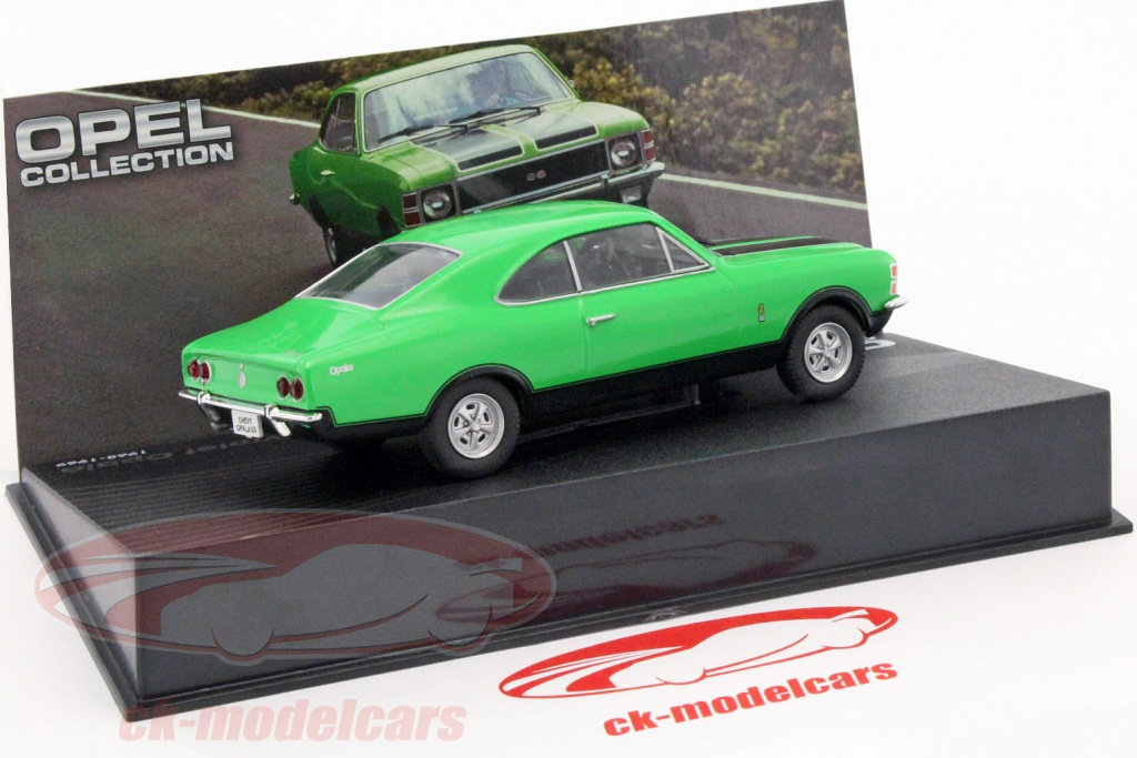 Ixo 1:43 Opel Chevrolet Opala year 1968-1969 green Altaya MAG CL55 ...