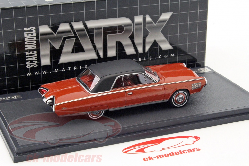 Matrix 1:43 Chrysler Turbine Car year 1963 brown metallic MX50303-071 ...
