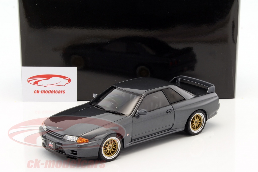 AUTOart 1:18 Nissan Skyline GT-R (R32) Tuned Version グレー メタリック 77417 ...