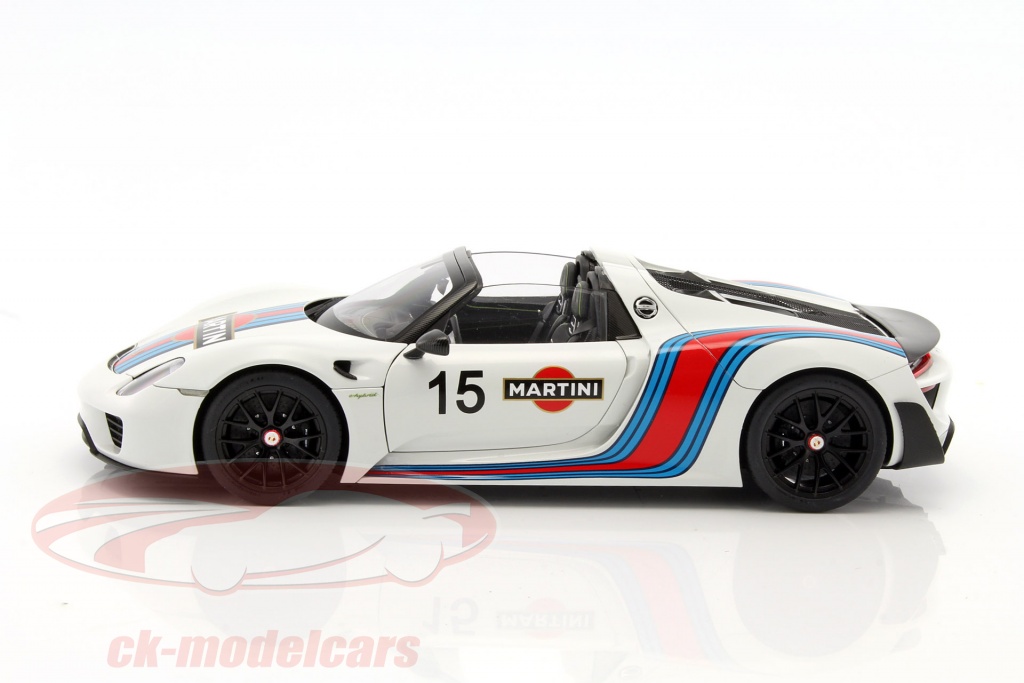 AUTOart 1:18 Porsche 918 Spyder Weissach Package Martini Bouwjaar 2013 ...