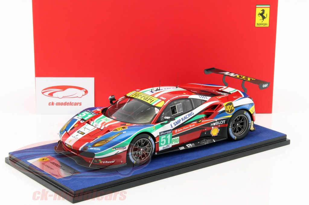 LookSmart 1:18 Ferrari 488 GTE #51 24h LeMans 2016 Bruni, Guidi, Calado ...