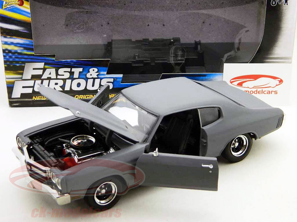 Ertl 1:18 Chevrolet Chevelle Fast and Furios Movie Car mat gray 39579 ...