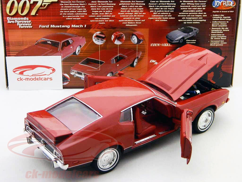 Ertl 1:18 Ford Mustang Mach 1 James Bond Movie Car red 33848 model car ...