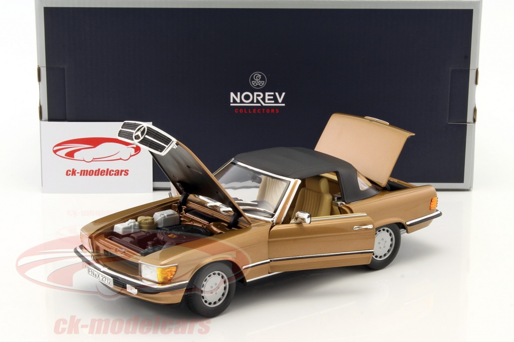 Norev 1:18 Mercedes-Benz 300 SL Cabrio mit Softtop Baujahr 1986 byzanz ...