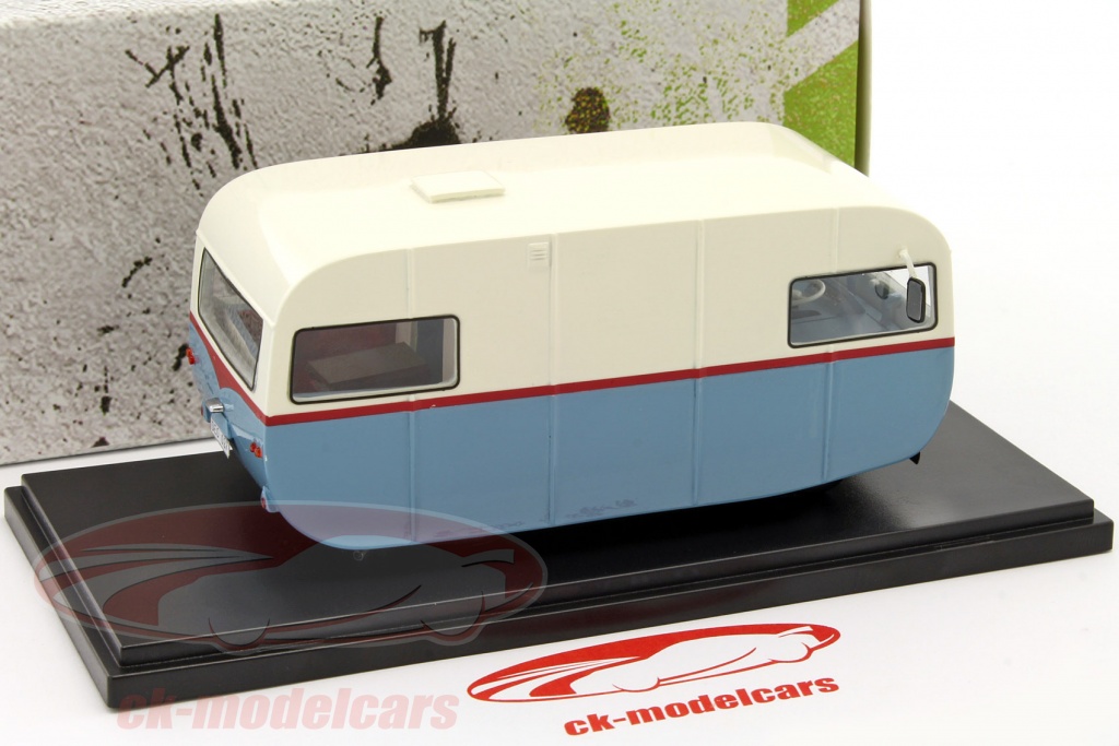 AutoCult 1:43 Saab 92H Motorhome 築 1963 白 / ブルー 09004 モデル 車 09004