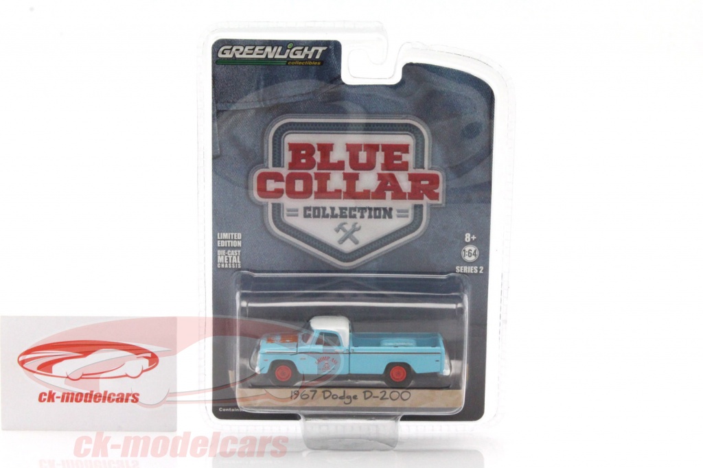 Greenlight 1:64 Dodge D-200 year 1967 turquoise 35060A model car 35060A ...