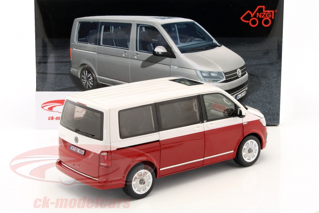 NZG 1:18 Volkswagen VW Multivan T6 Generation Six Baujahr 2017 rot ...