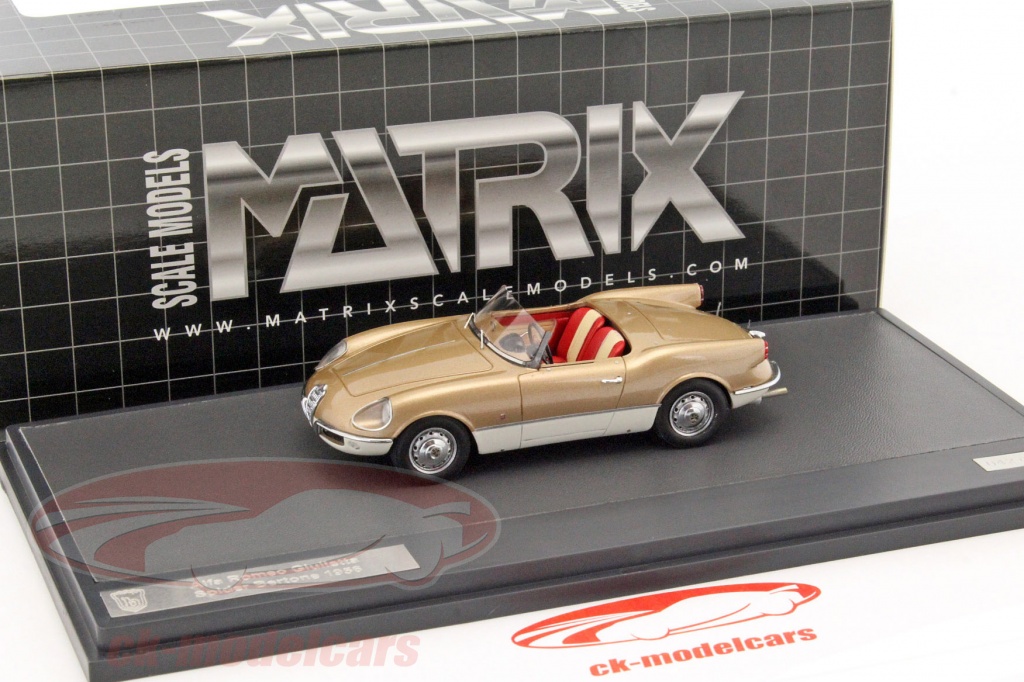 Matrix 1:43 Alfa Romeo Giulietta Spider Bertone year 1956 tan metallic ...