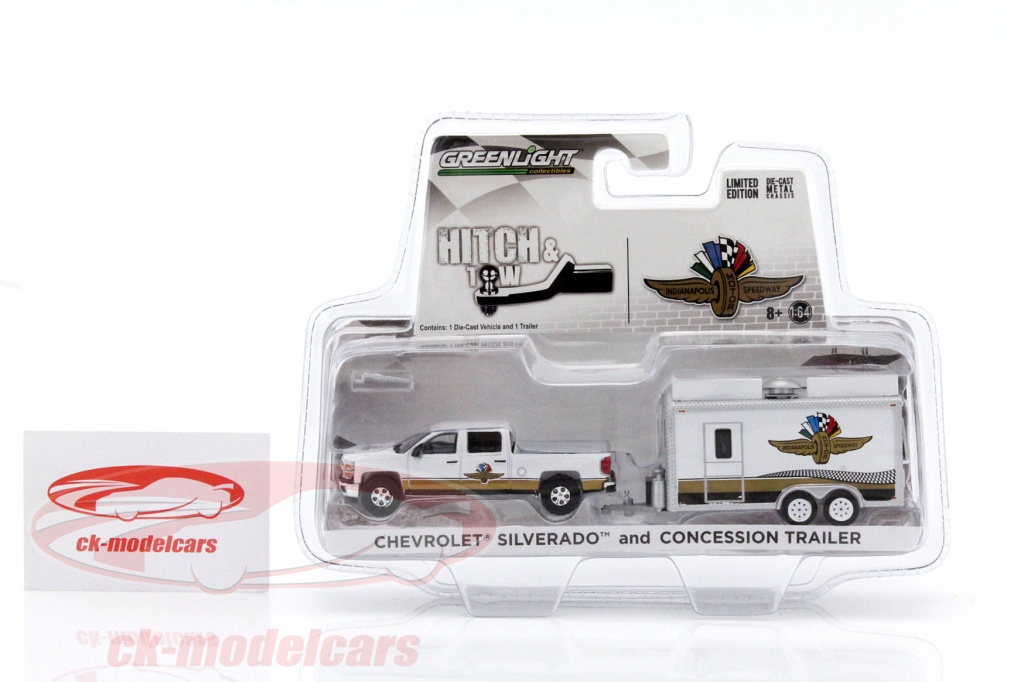 Greenlight 1:64 Chevrolet Silverado and Concession Trailer Indy 500 ...