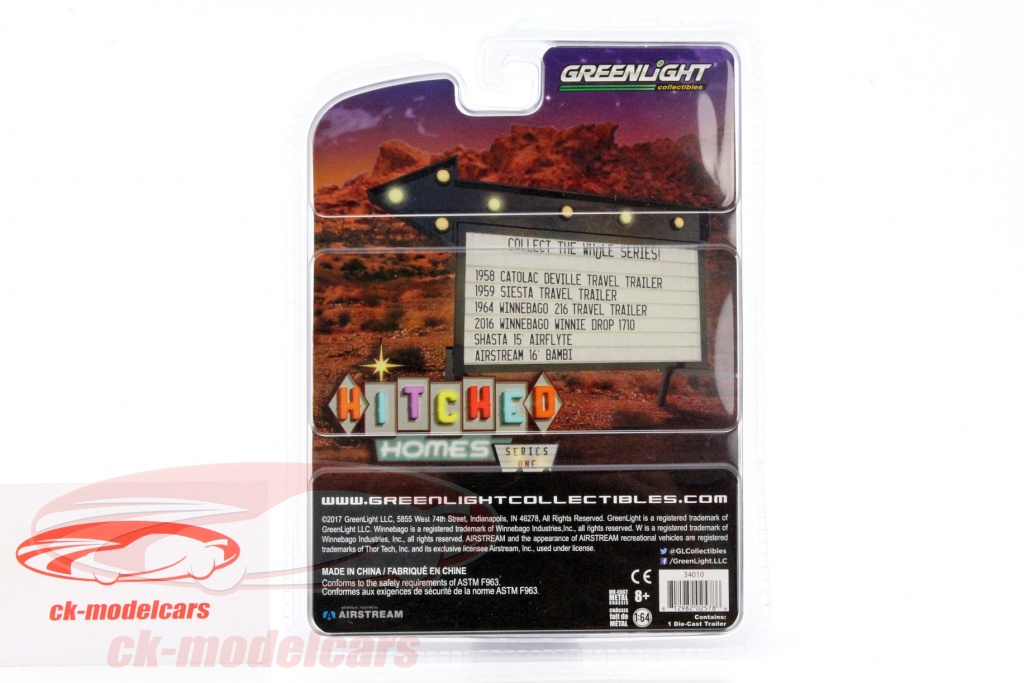 Greenlight 1:64 Winnebago Winnie Drop 1710 année de construction 2016 ...
