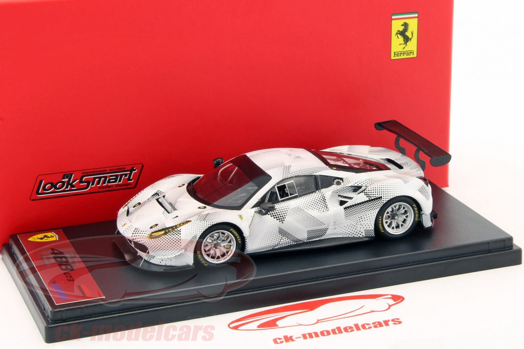 LookSmart 1:43 Ferrari 488 GT3 camouflage version year 2016 white ...