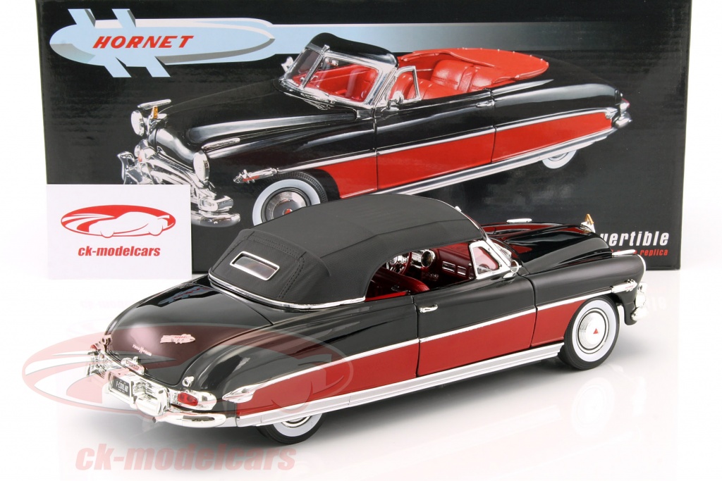 GMP 1:18 Hudson Hornet Convertible year 1952 black / red 1807501 model ...
