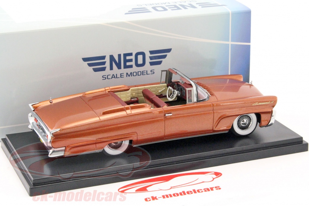 Neo 1:43 Lincoln Continental MK III Convertible 築 1958 ゴールド NEO46111 ...