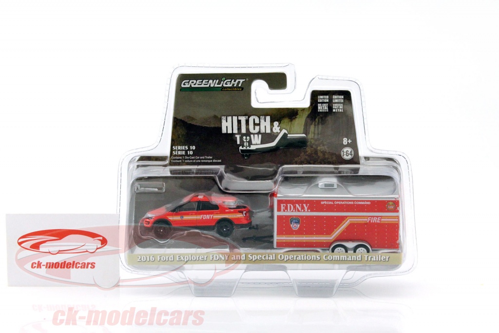 Greenlight 1:64 Ford Explorer FDNY with command Center red 32100D model ...
