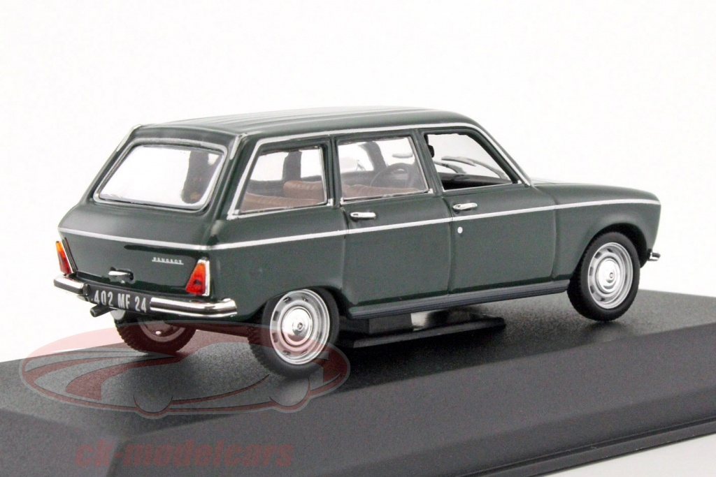 Norev 1:43 Peugeot 204 Break year 1969 antique green 472450 model car ...