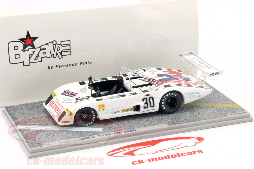Spark 1:43 Lola T298 #30 24h LeMans 1980 Lemerle, Cohen-Olivar Bizarre ...