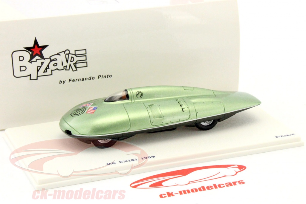 Spark 1:43 MG EX181 record car 1959 green Bizarre BZ454 model car BZ454 ...