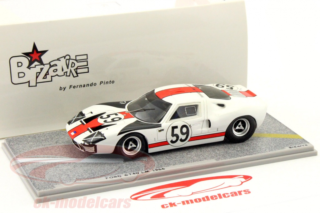 Spark 1:43 Ford GT40 #59 24h LeMans 1966 Scott, Revson BZ283 modèle ...