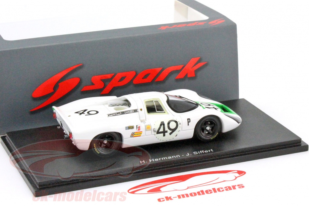 Spark 1:43 Porsche 907 #49 Winner 12h Sebring 1968 Hermann, Siffert ...